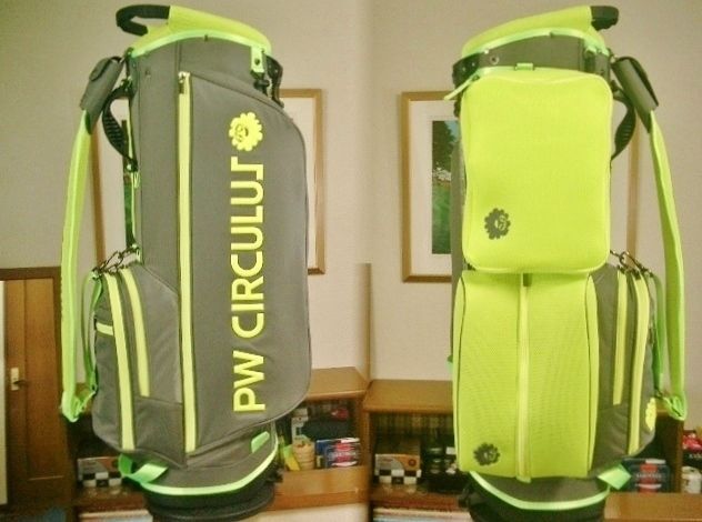 未使用 オンワード樫山 PW CIRCULUS ピーダブリュ サーキュラス グレー×ネオン黄緑色 スタンドバッグ - メルカリ