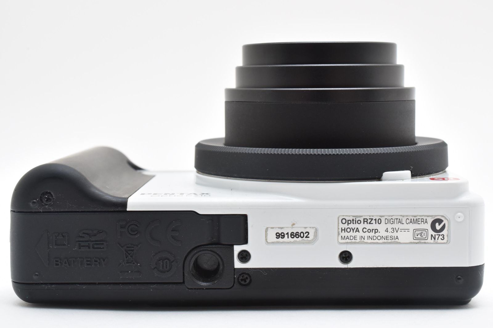 【動作確認済】Pentax Optio RZ10 ホワイト おしゃれで可愛いデザインで日常使いにぴったりなコンパクトカメラ バッテリー・充電器 ...