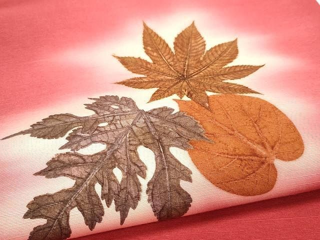 平和屋着物○山岡古都・古都染人 九寸名古屋帯 舞花文 正絹