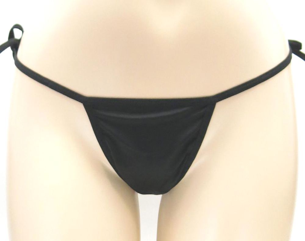 CATSelect クロッチポケット付き ショーツ とびっこ パンツ 紐パン Tバック マイクロ ビキニ 下着 t57 ブラック FreeSize - CATSelect（キャットセレクト ...