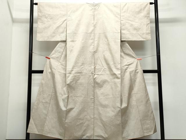 平和屋着物○本場大島紬 カタス9マルキ 地空き 陶器文 正絹 逸品 未