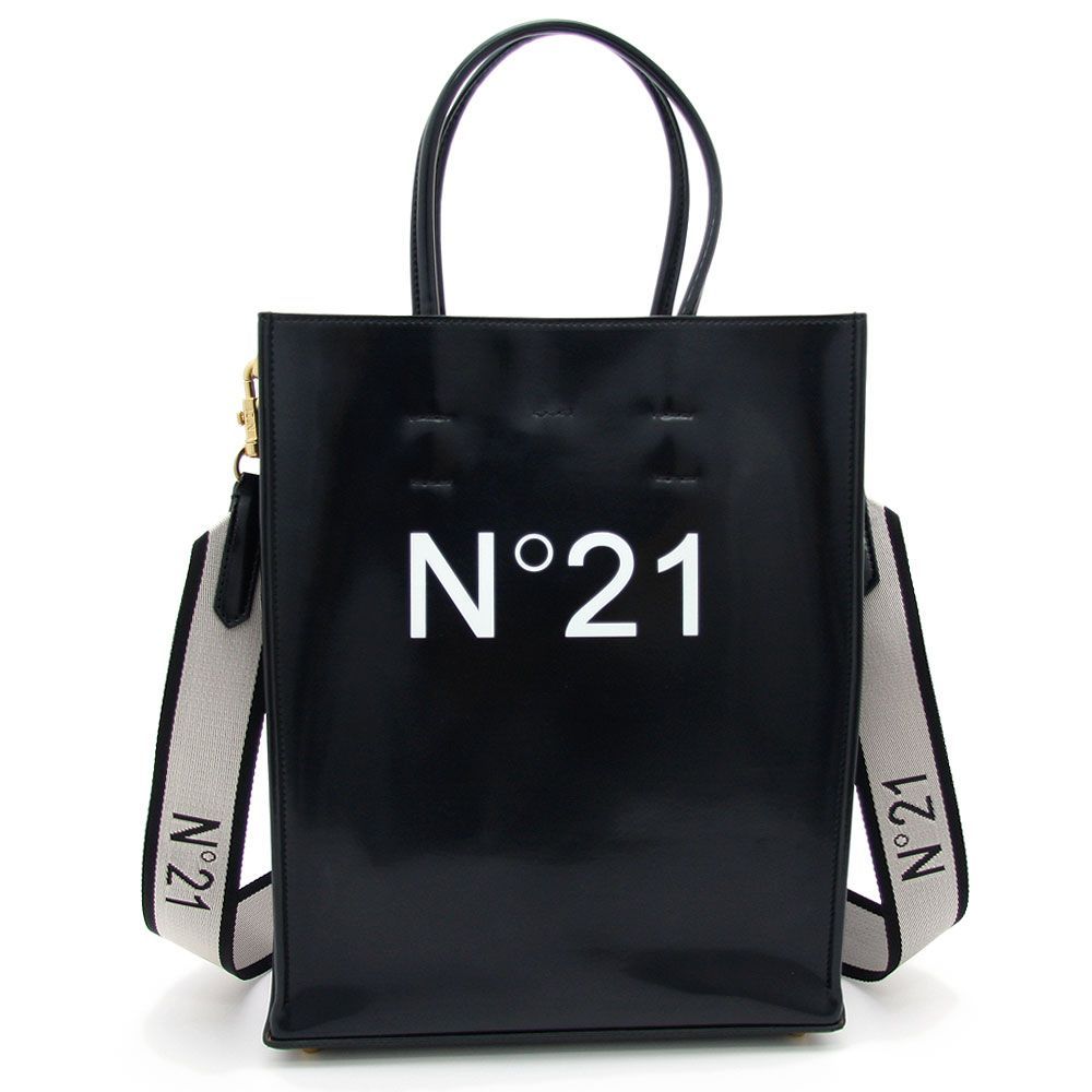 中古美品】N21 ヌメロヴェントゥーノ トートバッグ ロゴプリント 中古美品】N21 ヌメロヴェントゥーノ トートバッグ ロゴプリント