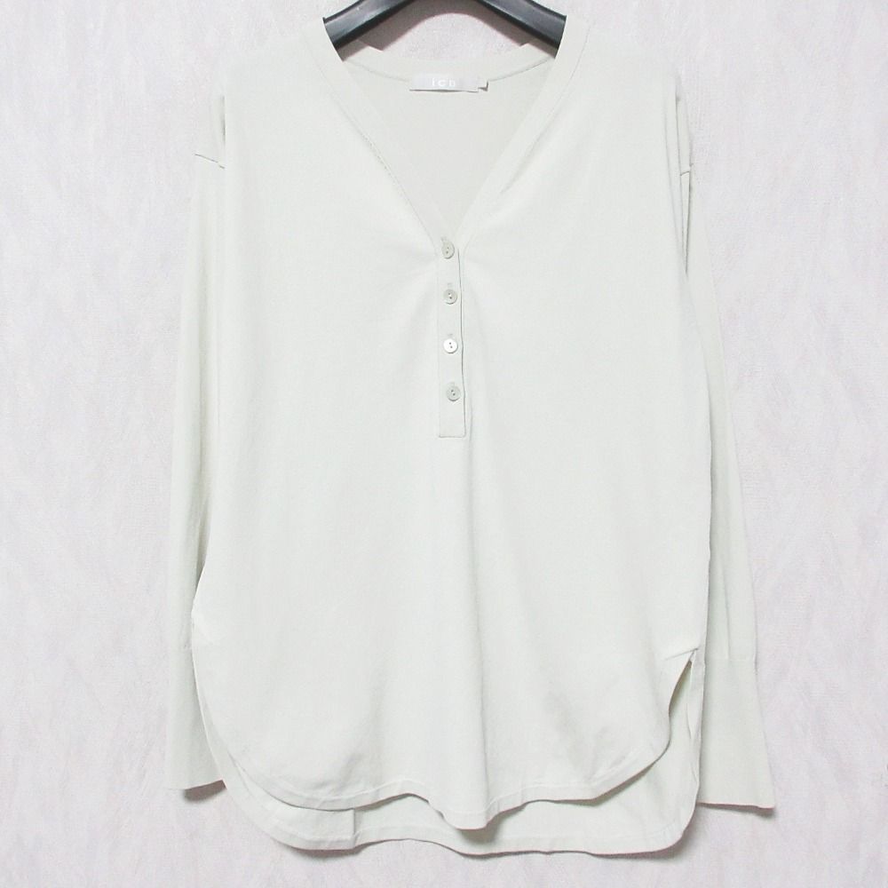 美品 22SS ICB アイシービー レーヨンポリエステルスムースストレッチ ニットプルオーバー ブラウス KRCYNS0202 サイズS エクリュ レディース 古着 中古 USED - メルカリ