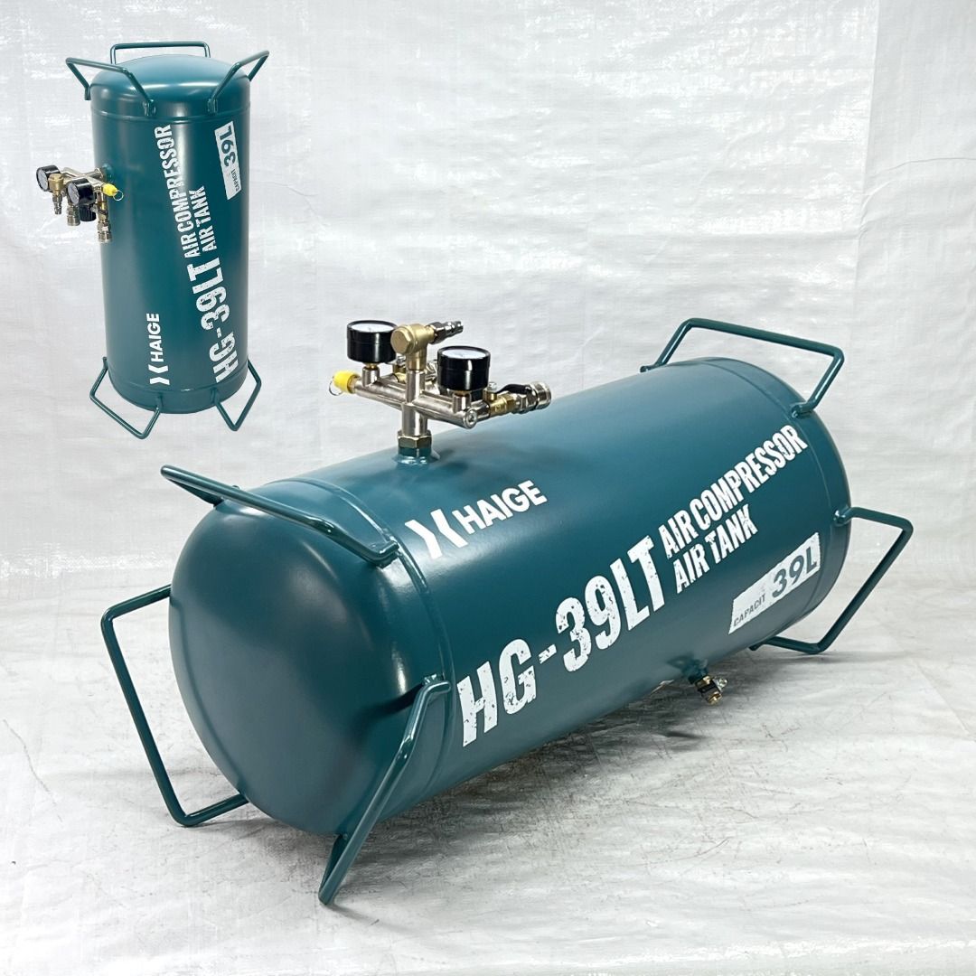 【未使用品】【美品】 エアタンク スチール製 サブタンク 容量39L 最大圧力0.9MPa HG-39LT 【596】 - メルカリ