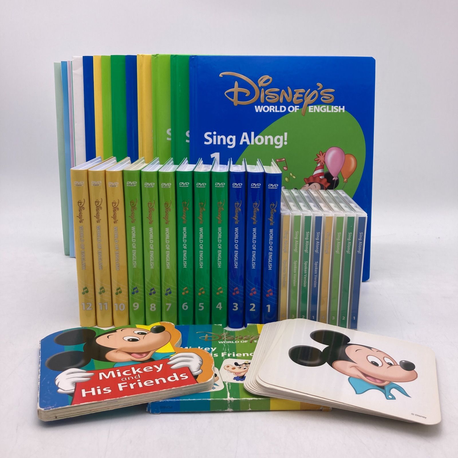 2012年購入 シングアロングセット DVD12枚 旧子役 絵本＆CD 字幕あり ディズニー英語システム DWE Disney ワールドファミリー 中古 402126 - メルカリ