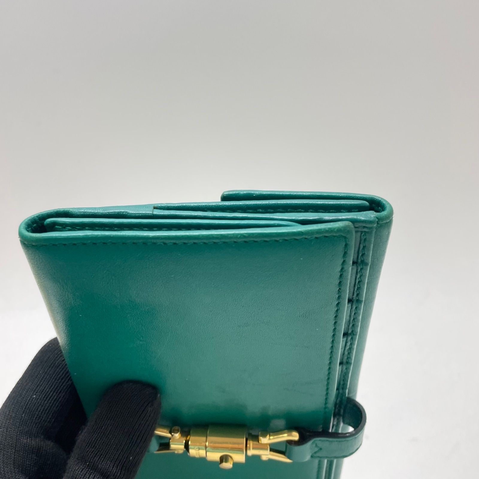 GUCCI グッチ 長財布 ジャッキー グリーン レザー 220351・0959 GUCCI グッチ 長財布 ジャッキー グリーン レザー 220351・0959