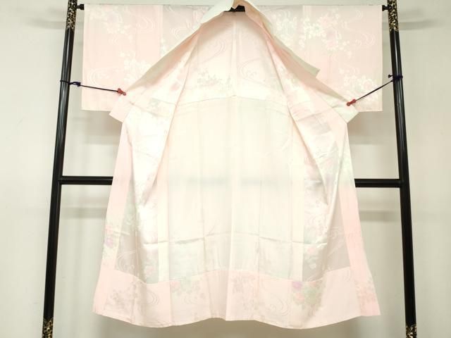 平和屋着物□長襦袢 無双仕立て 舞花文 正絹 逸品 未使用 CAAW5404fb