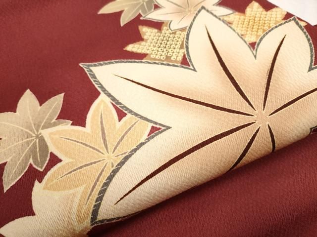 平和屋着物○九寸名古屋帯 楓文 正絹 逸品 CAAX1464hy - メルカリ