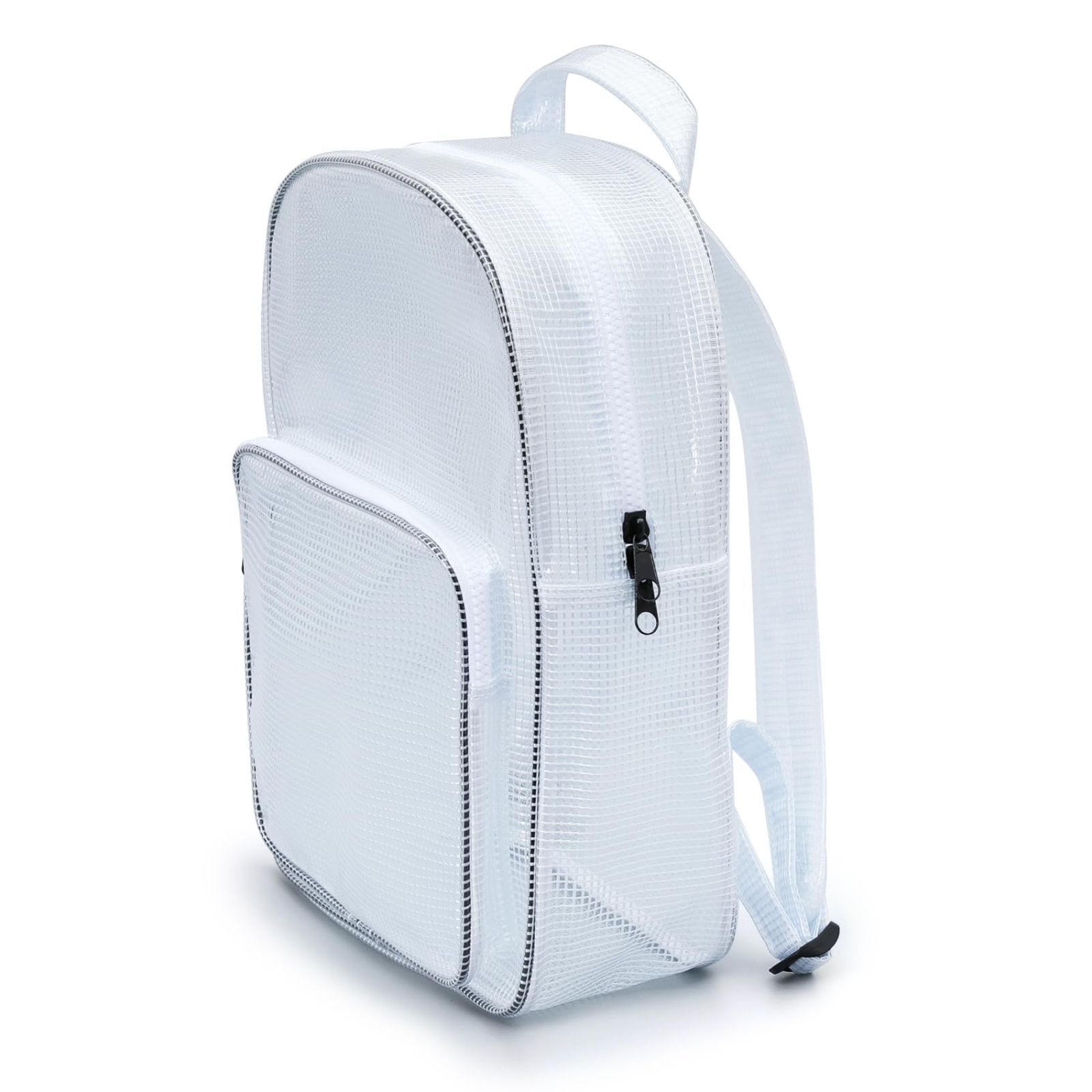 ホワイト NOTAG エンジニアバッグ リュック 透明 バッグ PVC エンジニアバッグ 帯電防止 クリーンルーム a4 ビニール 大容量 ...