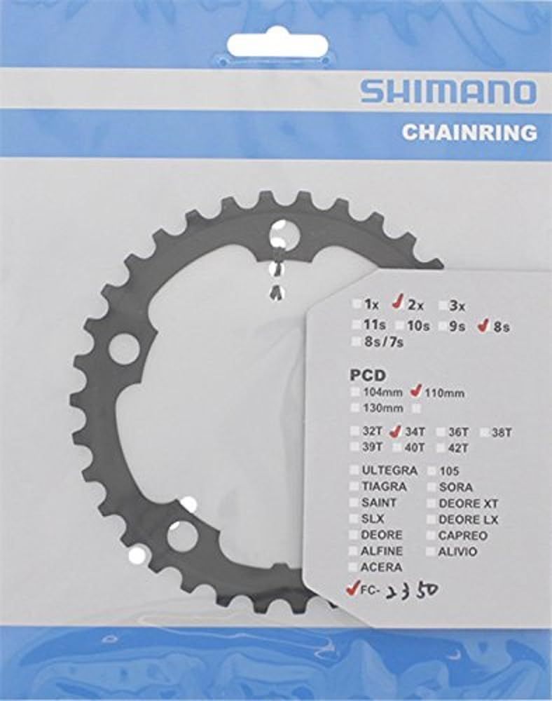 新品 シマノ (SHIMANO) リペアパーツ チェーンリング 34T (ブラック) FC-R345 FC-2350 Y1M834010 - メルカリ