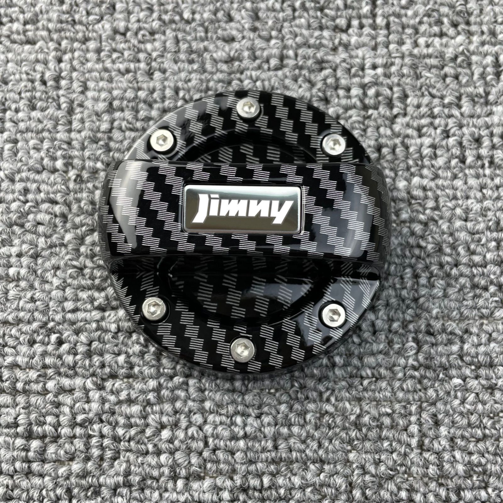 稀有Jimnyジムニーガソリン給油口キャップ フューエルキャップカバー カーボン - メルカリ