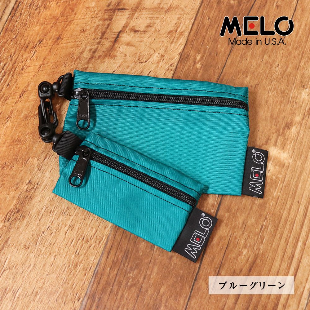 MELO/マルチケース コインケース 2点セット アメリカ製 フック付き ポーチ 財布 Made in USA メロ 新品/ブルーグリーン/km123/ - メルカリ
