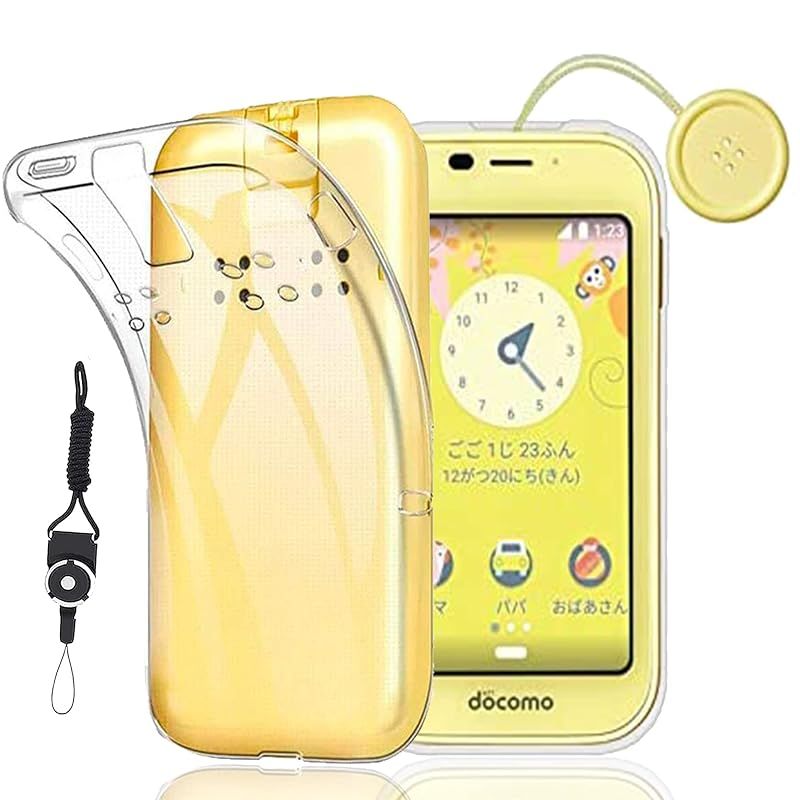 AQUOS キッズケータイ SH-03M 用のケース クリア SH-03M カバー TPU 薄型 耐衝撃 落下防止/指紋防止/黄変防止/柔軟/汚れ防止/衝撃吸収 ワイヤレス充電対応 保護カバー ...