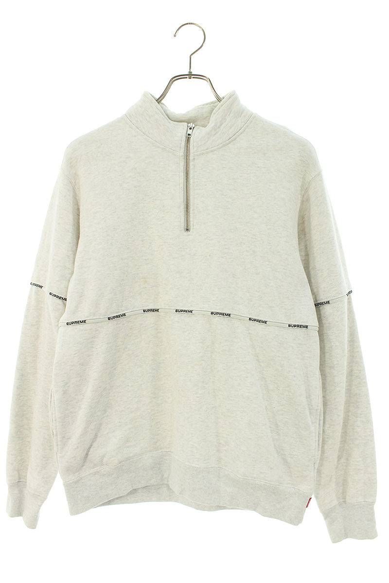 シュプリーム 18SS Logo Piping Half Zip Sweatshirt ロゴパイピングハーフジップスウェット メンズ S - メルカリ