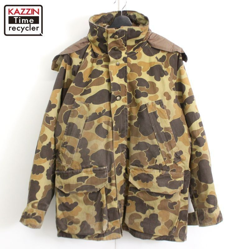 80s USA製 vintage Columbia ハンティングカモ GORE-TEX ゴアテックス コットン ジャケット メンズ 表記M ...