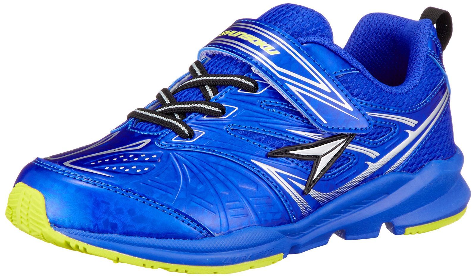 【在庫処分】[シュンソク] スニーカー キッズ 男の子 子供靴 幅広 軽量 16~25cm 3E SJJ 4410 9240 ブルー/イエロー 17.5 cm - ★found shop ...