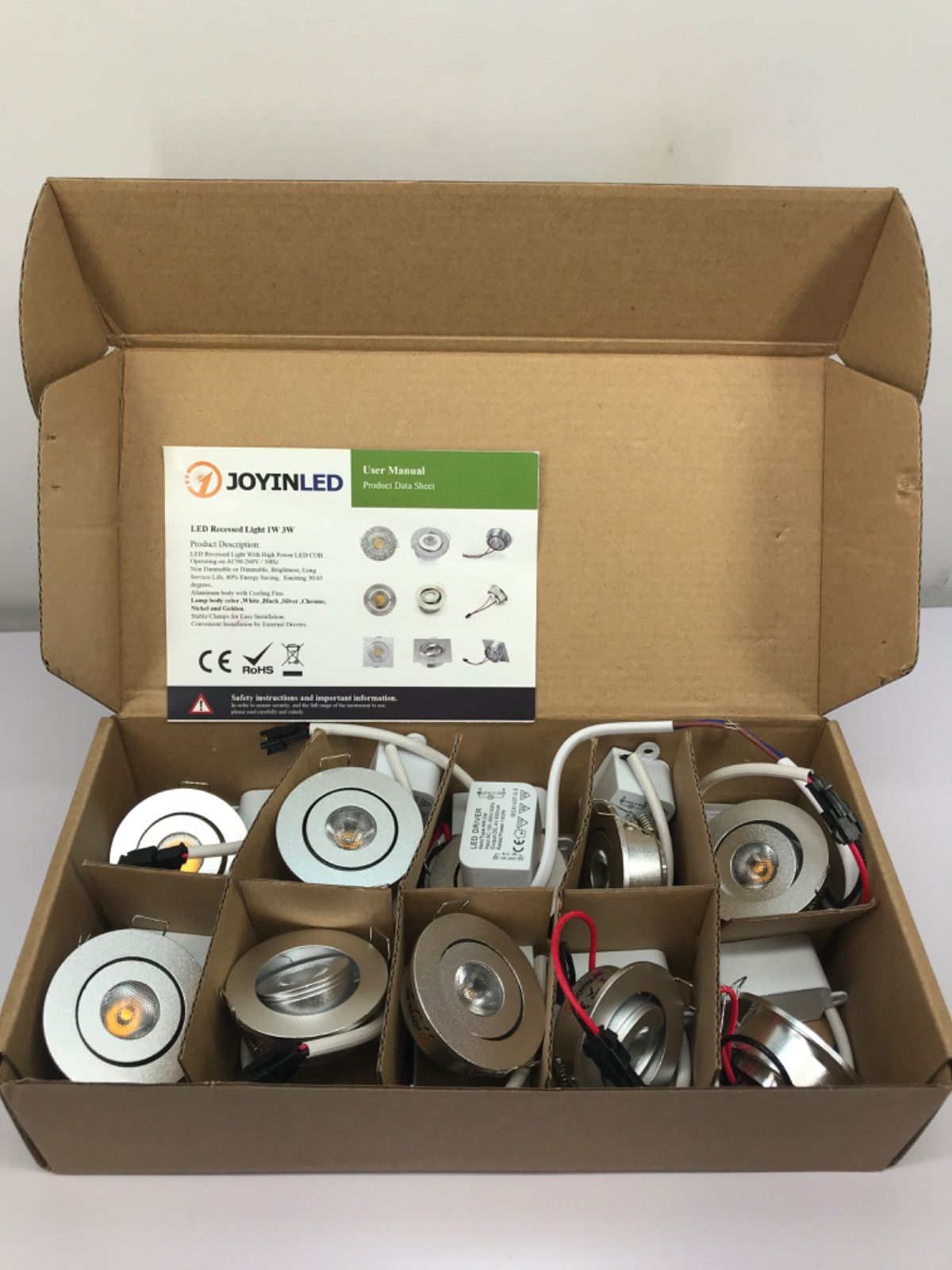 JOYINLED 10個パック LEDミニ小型スポットライト - メルカリ