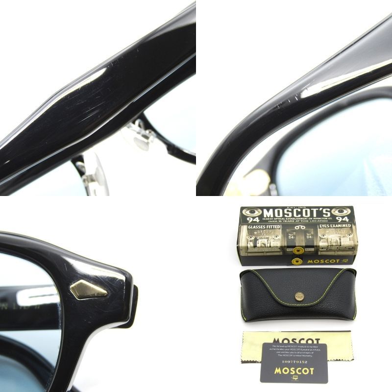 美品 MOSCOT モスコット サングラス LEMTOSH JPN LTD II 中国製 レムトッシュ 日本限定 第10弾 BKG ブラック ...