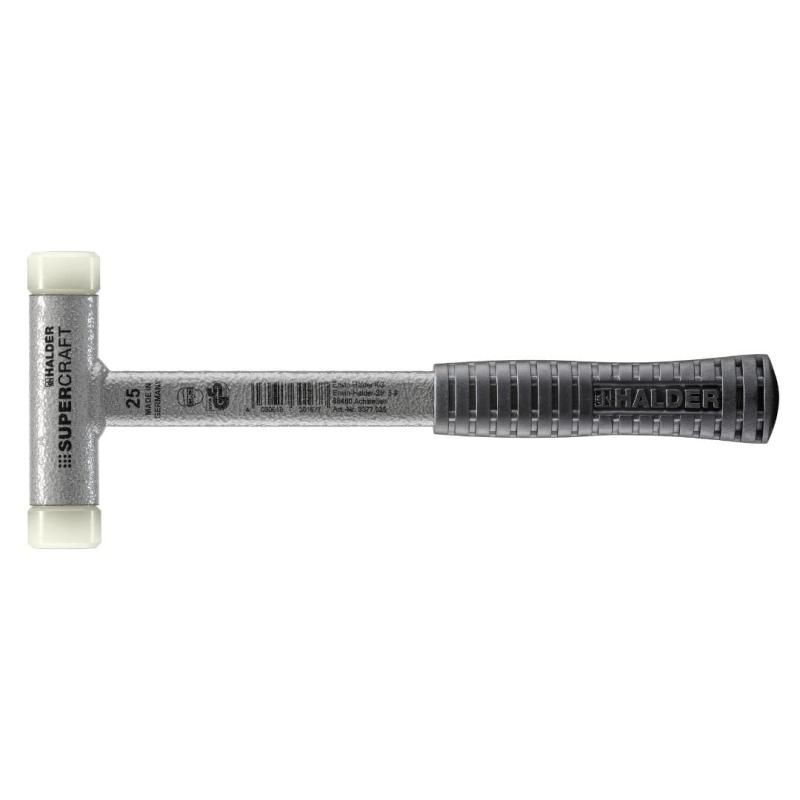 ハルダー (HALDER) ショックレス 無反動 スーパークラフト ハンマー スティール製 ハンドル ナイロン (白) 径25 3377.025 - メルカリ
