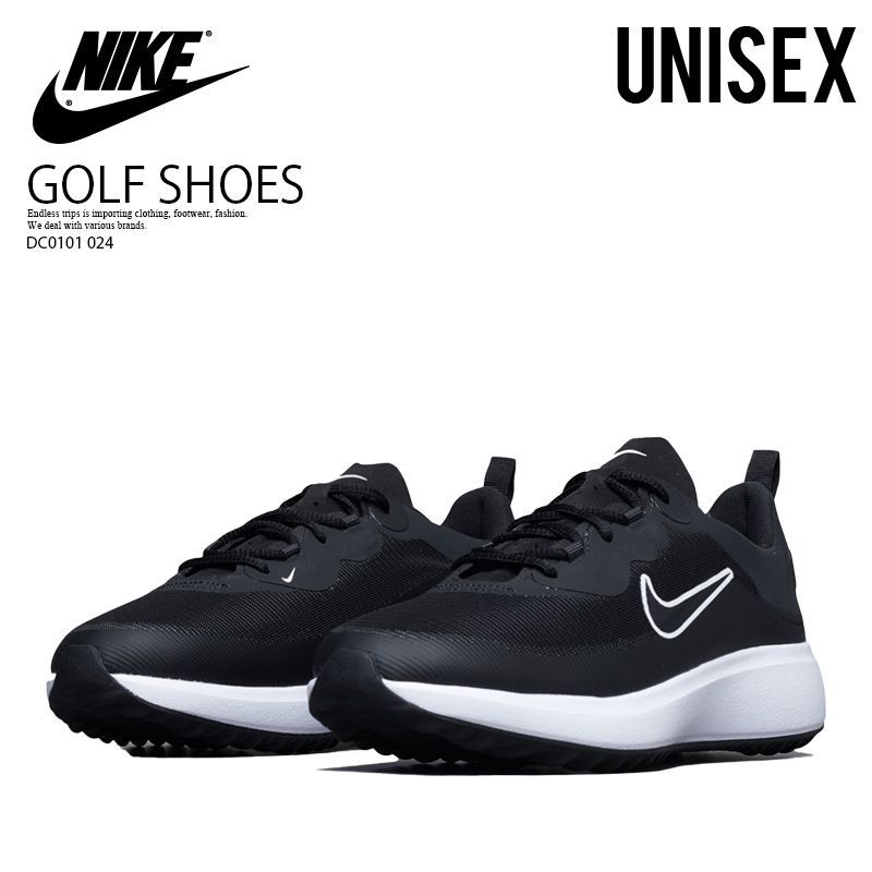 NIKE ナイキ ゴルフシューズ WMNS NIKE ACE SUMMERLITE (W) エース サマーライト メンズ スパイクレス ゴルフ BLACK/WHITE 黒 白 (ブラック ...