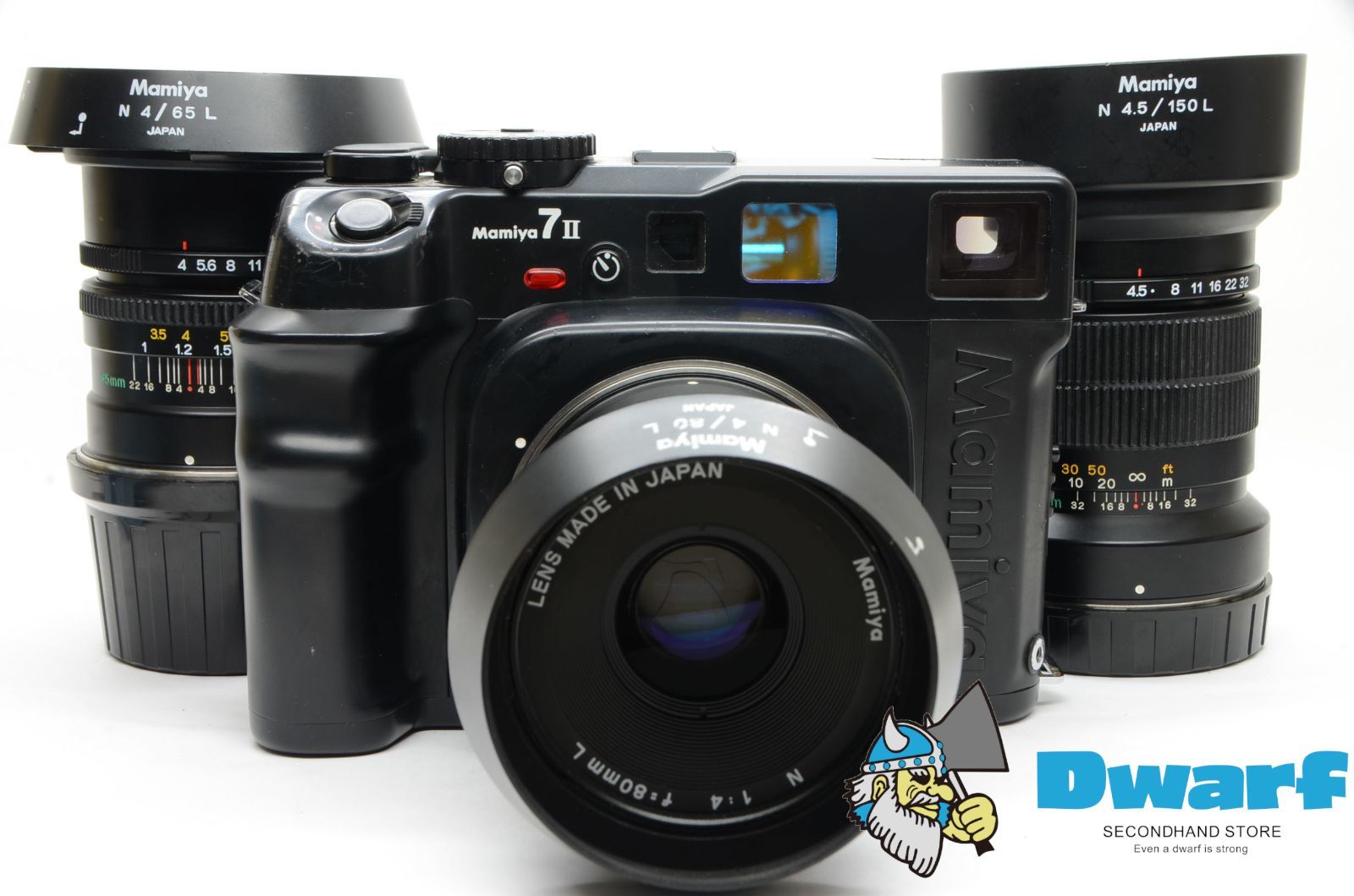 マミヤ MAMIYA 7 II BLACK 80mm F4 / 65mm F4 / 150mm F4.5 本体+レンズ3本セット - メルカリ