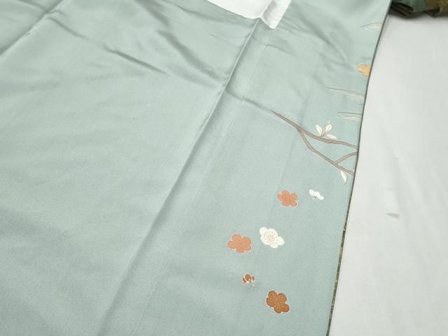 平和屋着物○訪問着 駒刺繍 風景草花文 暈し染め 金彩 ます