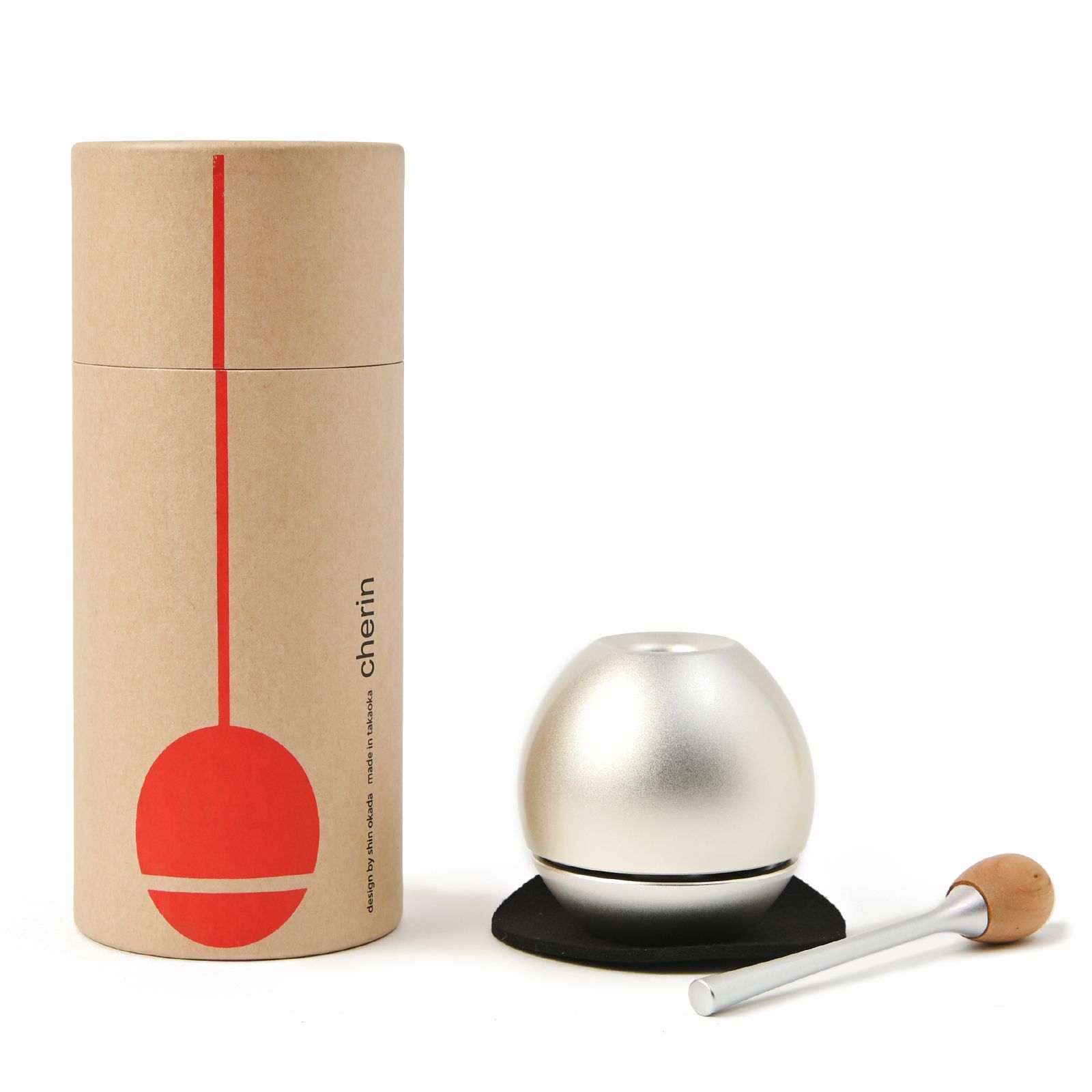 おりん チェリン cherin 1.8寸 shingon.shopクロス付き シルバー - メルカリ