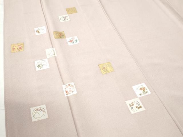 平和屋着物○訪問着 色紙草花文 金彩 正絹 逸品 CAAW7489yc - メルカリ