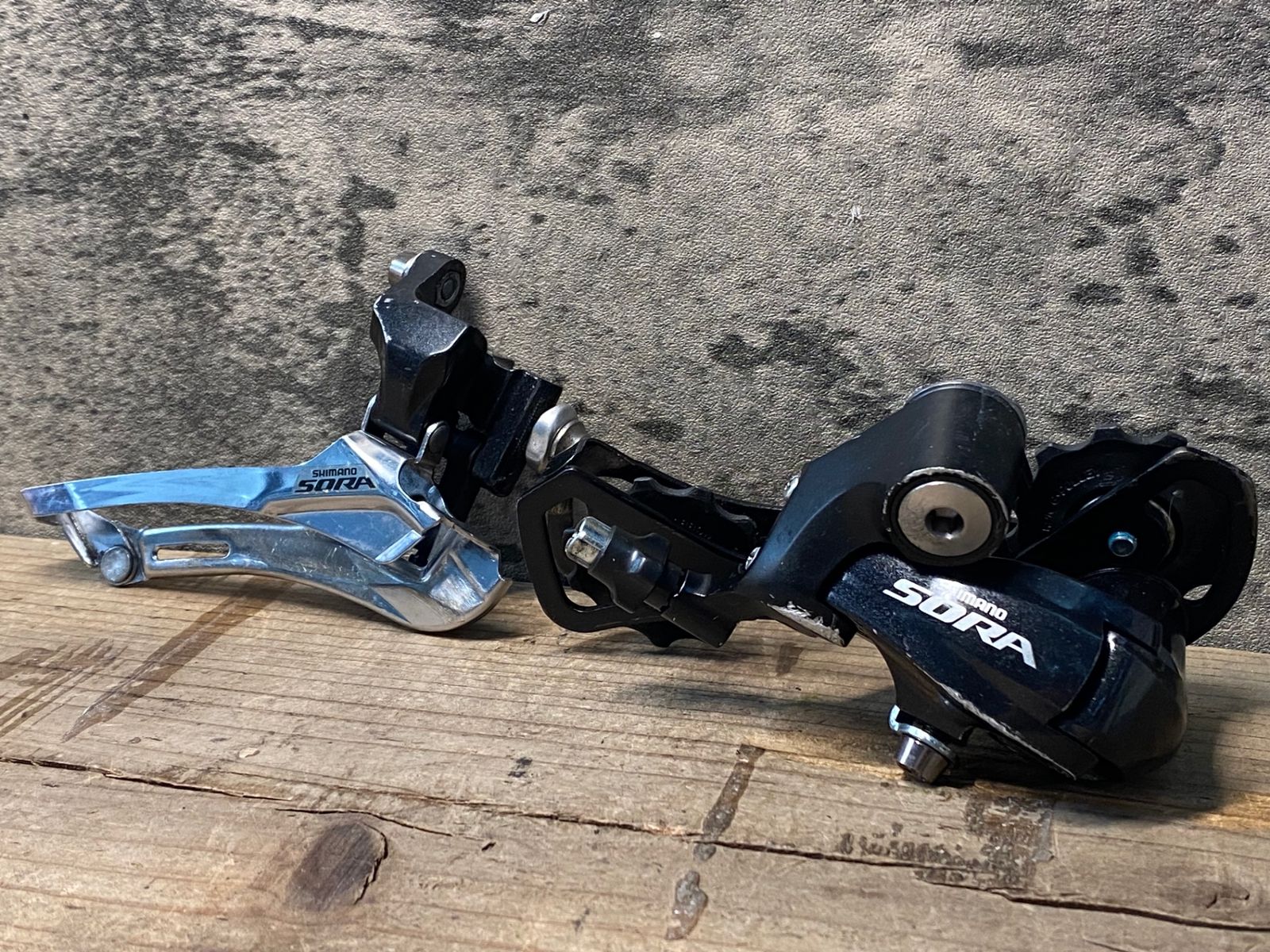 JD600 シマノ SHIMANO ソラ SORA RD-3500 FD-3500 ディレイラーセット 2x9S GS 直付 - メルカリ