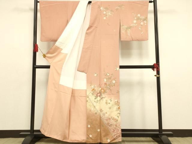 平和屋着物＊夏物 訪問着 絽 流水飛鳥文 暈し染め 正絹 逸品