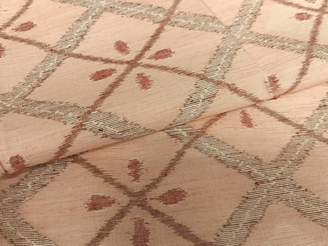 平和屋着物○上質な紬 花菱文 やまと誂製 正絹 逸品 AABA0108zg