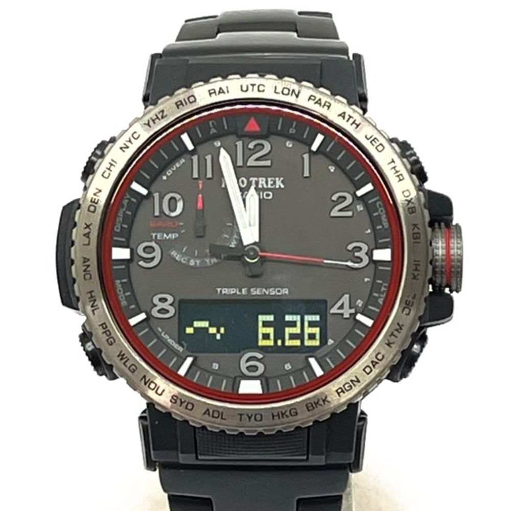 CASIO カシオ プロトレック クライマーライン 電波ソーラー ブラック ブレスレットタイプ PRW-50YT - なんでもリサイクルビッグ ...