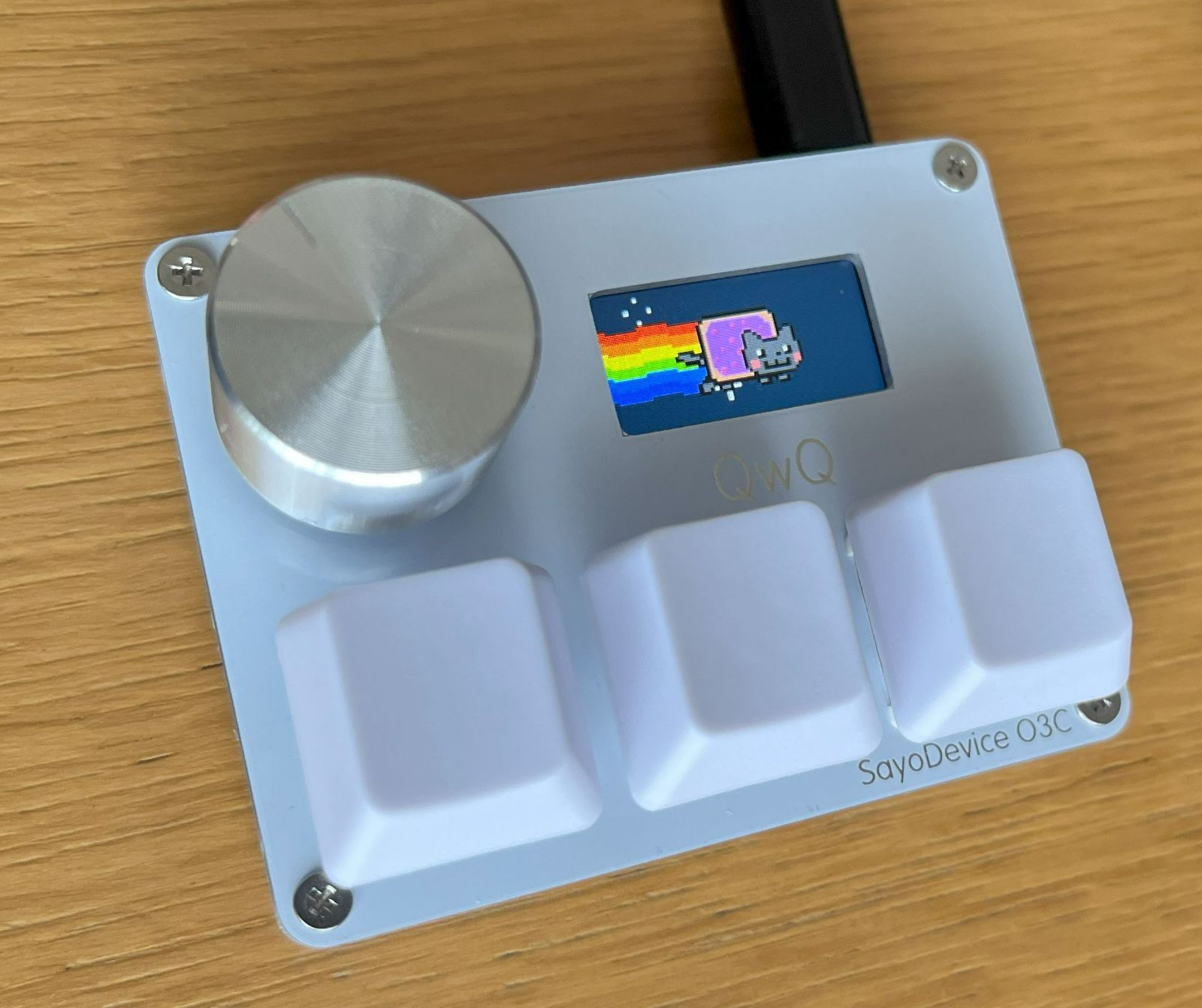 SayoDevice O3C OSU ラピッドトリガー ホールスイッチ 磁気リニアスイッチ 3キー キーボード ノブ スクリーン ボリューム ...