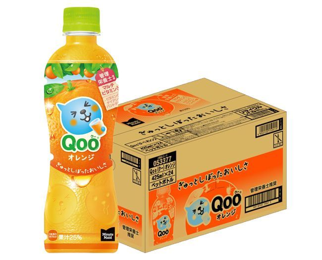 コカコーラ ミニッツメイド Qoo クー オレンジ 425ml×24本/1ケース - メルカリShops