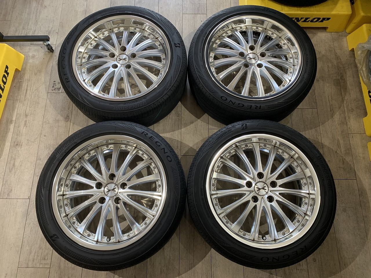 【2312060】Weds MAVERICK 315F 18インチ 8.5J +40 PCD114.3 5H 72mm + BRIDGESTONE REGNO GR-XⅡ 235/45R18 ...