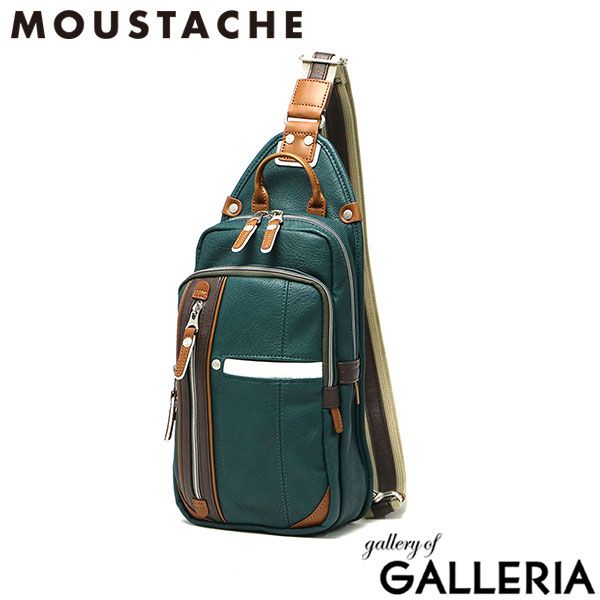 ムスタッシュ ボディバッグ メンズ MOUSTACHE バッグ 合皮 A5 ブランド 斜め掛け ショルダー スリングバッグ 軽量 シンプル 縦 YVQ-5985 グリーン - メルカリ