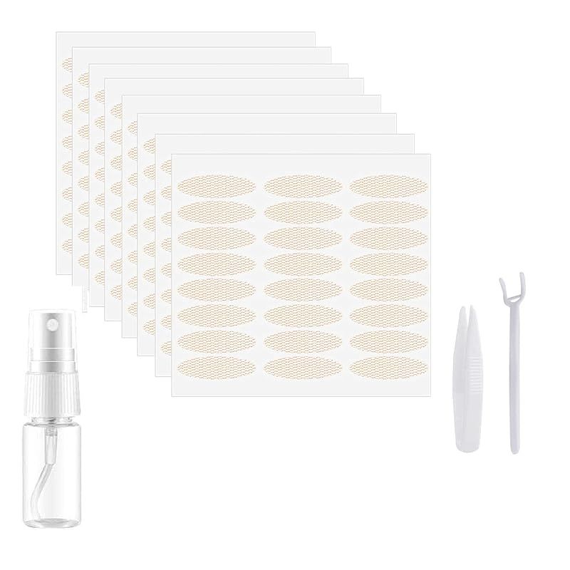 shefun ふたえテープ メッシュ 384枚 水で貼る まぶたテープ 二重 両面 強力 二重テープ 極細 肌色 メッシュテープ 二重まぶた 目立たない テープ JP170 (半月太め) - メルカリ