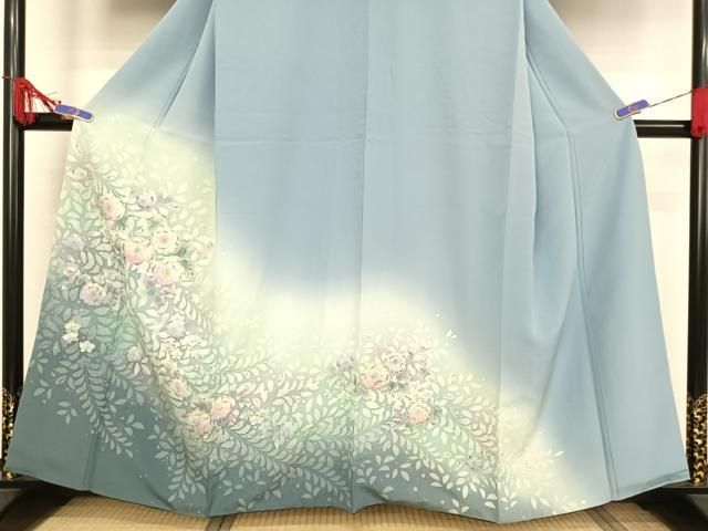 平和屋着物○訪問着 絞り 辻が花 暈し染め 正絹 逸品 AAAV9096np