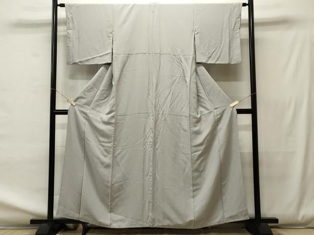 平和屋着物□上質な色無地 お召縮緬 老竹色 正絹 逸品 CAAT3390xe