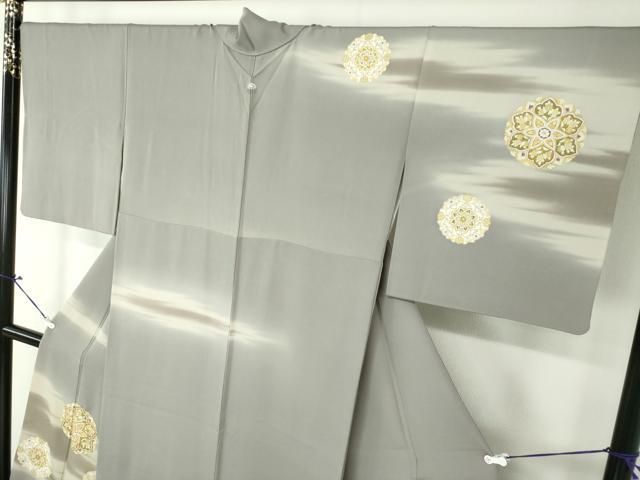 平和屋着物○創業460年・千總 訪問着 駒刺繍 正倉院花文 暈し染め 金彩