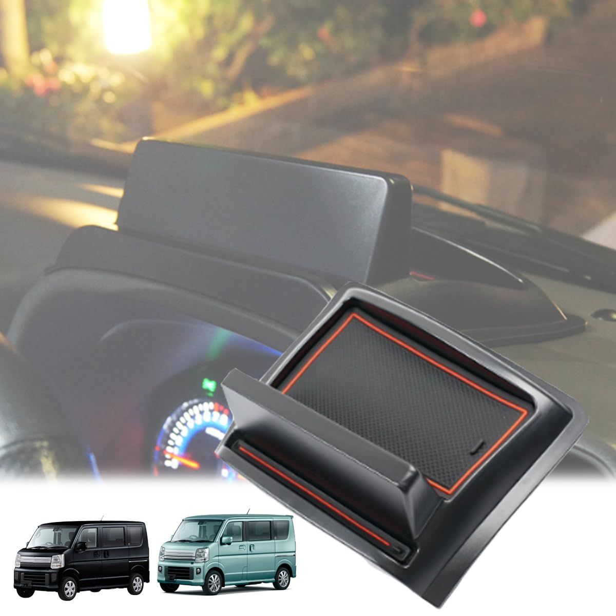 【数量限定】Temiry エブリィワゴン da17w da17v ダッシュボードトレイ DA17W型 エブリイ 小物入れ DA17V ダッシュボードトレイ 3Dトレイ コンソールボックス 収納 ...