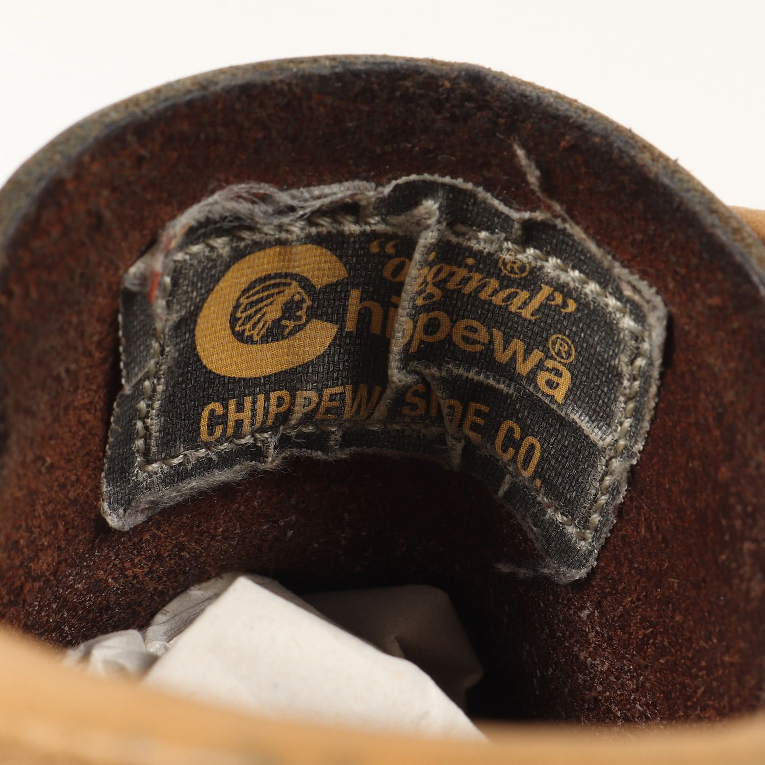 CHIPPEWA チペワ 91075 黒タグ スウェード モンキーブーツ 5 LACE TO TOE SAND サンドUS8 EE 26.0cm USA製 シューズ 靴 ブランド アメカジ ...