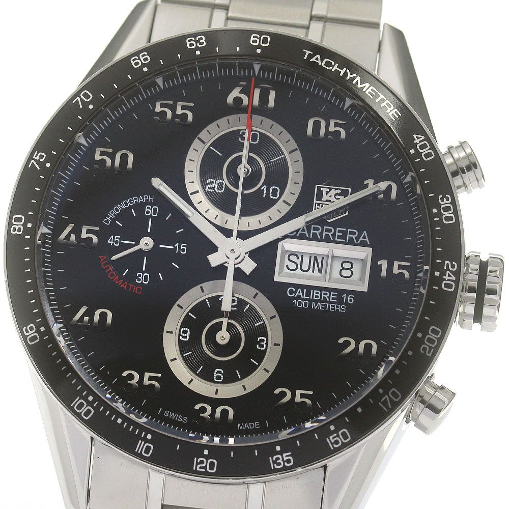 タグホイヤー TAG HEUER CV2A10.BA0796 カレラ キャリバー16 クロノグラフ デイデイト 自動巻き メンズ保証書付き ...