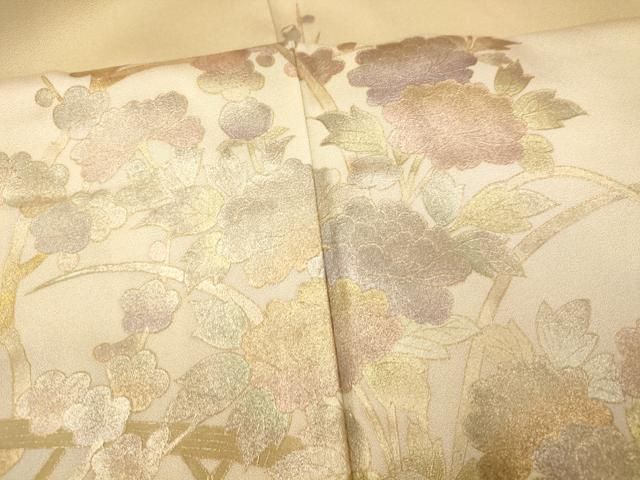 平和屋着物○上質な小紋 草花丸文 金彩 鈴乃屋扱い 正絹 逸品 AAAX0695zg