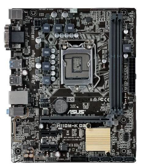 ASUS H110M-K D3 LGA 1151 Intel H110 SATA 6Gb/s USB 3.0 Micro ATX Intel Motherboard - メルカリ
