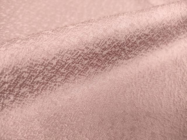 平和屋着物○上質な色無地 吉祥花地紋 紅梅色 高島屋扱い 正絹