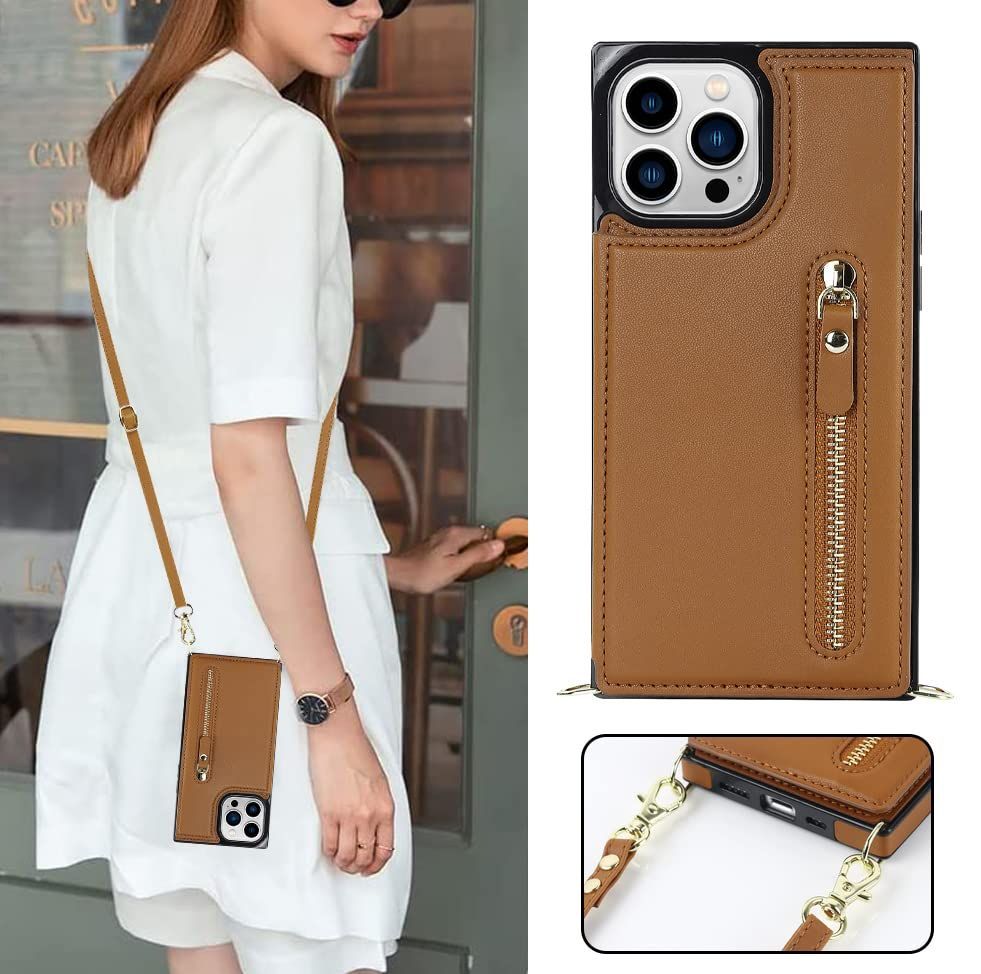 人気 Cavor iPhone13 Pro Max スマホケース 肩掛け首かけ斜めがけスマホショルダーiPhone13 Pro Maxケース手帳型iPhone13Pro Maxスマホカバー ...