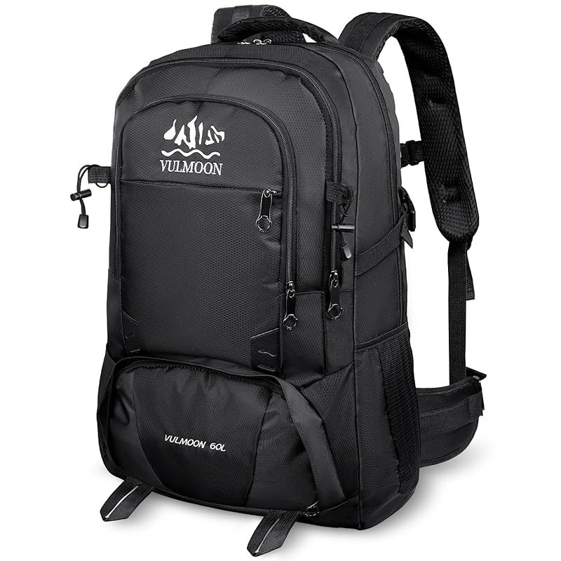 【新品】 [Vulmoon] リュック 大容量 メンズ 60L 登山 カジュアル バックパック 防水 軽量 防災リュック アウトドア リュックサック おしゃれ 出張 通勤 海外 旅行 キャンプ ...