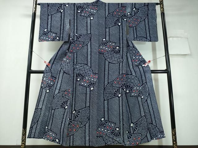 平和屋着物∴夏物 浴衣 有松鳴海絞り 舞花間道 綿 逸品 CAAW0902ng