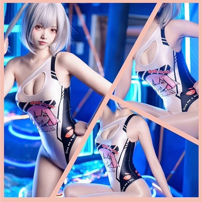 Ashotplz アニメ風II 可愛い水着 レオタード プリントコスプレ Ashotplz アニメ風II 可愛い水着 レオタード プリントコスプレ